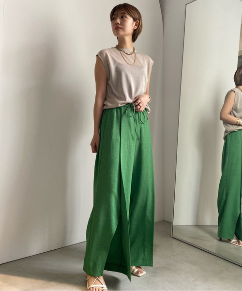 AMERI（アメリ）の「CENTER SLIT LOOSE PANTS（その他パンツ）」 - WEAR