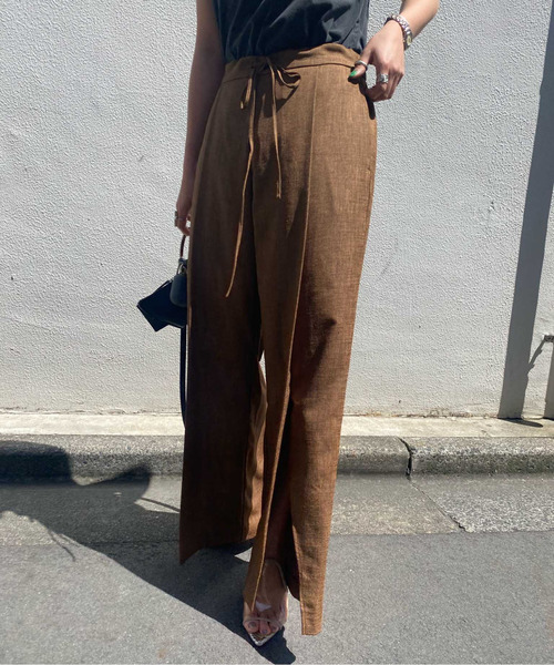 AMERI（アメリ）の「CENTER SLIT LOOSE PANTS（その他パンツ）」 - WEAR