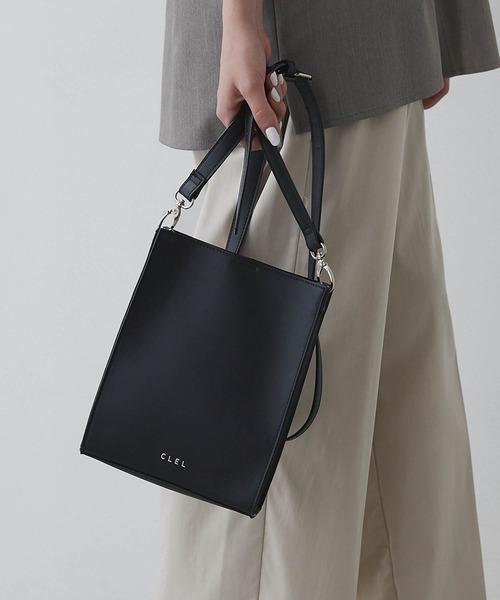 【CLEL】Square Shoulder Bag / 合皮スクエアショルダーバッグ ネックポーチ（ショルダーバッグ）｜CLEL（クレイル）のファッション通販 - ZOZOTOWN