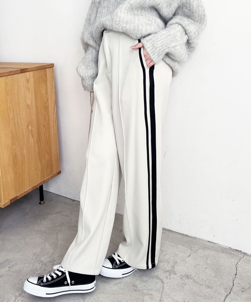 GeeRA（ジーラ）の「サイドラインハイウエストパンツ（その他パンツ）」 - WEAR