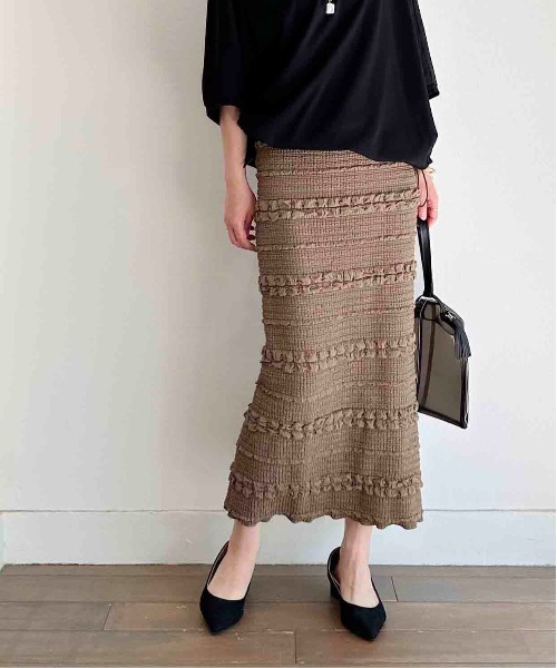 PICCIN（ピッチン）の「【WEB限定】膨れシャーリングバックジップスカート（スカート）」 - WEAR