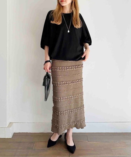 PICCIN（ピッチン）の「【WEB限定】膨れシャーリングバックジップスカート（スカート）」 - WEAR