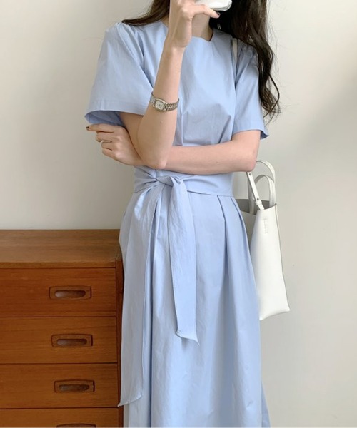 AMAJI（アマジ）の「ウエストマークワンピース（ワンピース）」 - WEAR