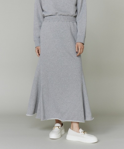 INED（イネド）の「ラメ裏毛スカート《YVON》【セットアップ対応】（スカート）」 - WEAR