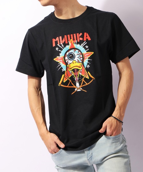 MISHKA（ミシカ）の「【MISHKA】キープウォッチダックプリントクルーネックTシャツ（Tシャツ/カットソー）」 - WEAR