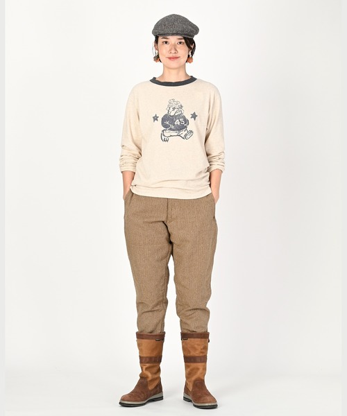 45R（フォーティファイブアール）の「ネル天竺の908ブルTシャツ（Tシャツ/カットソー）」 - WEAR