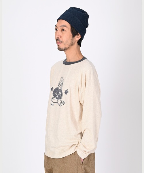 45R（フォーティファイブアール）の「ネル天竺の908ブルTシャツ（Tシャツ/カットソー）」 - WEAR