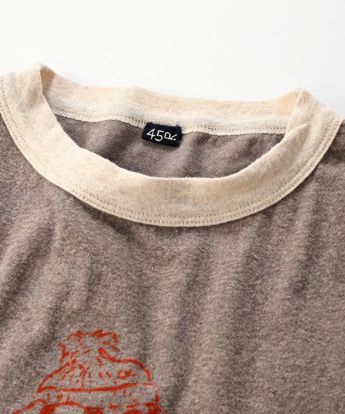 45R（フォーティファイブアール）の「ネル天竺の908ブルTシャツ（Tシャツ/カットソー）」 - WEAR