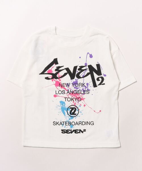 SEVEN2（セブンツー）の「【SEVEN2】キッズ半袖ロゴTシャツ バックプリント（Tシャツ/カットソー）」 - WEAR