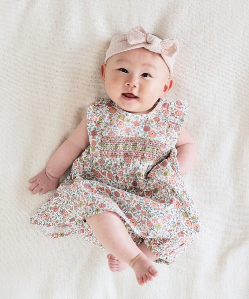 DADWAY（ダッドウェイ）の「花柄スモッキング ミルキースーツ（ワンピース）」 - WEAR