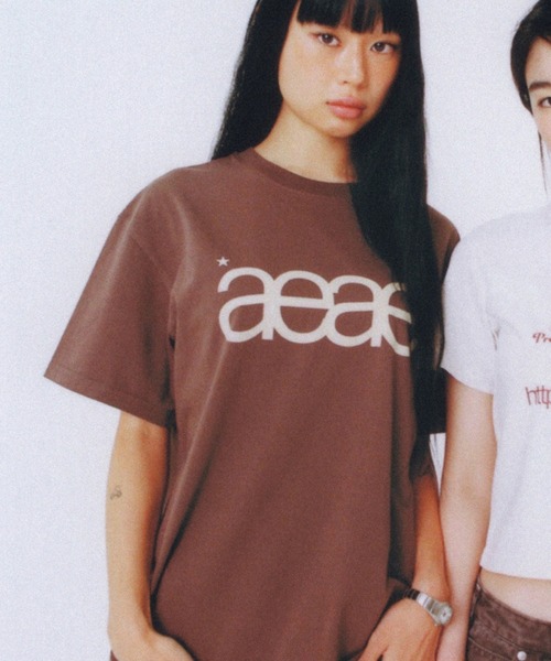 aeae（エーイーエーイー）の「AEAE LOGO T-SHIRTS（Tシャツ/カットソー）」 - WEAR