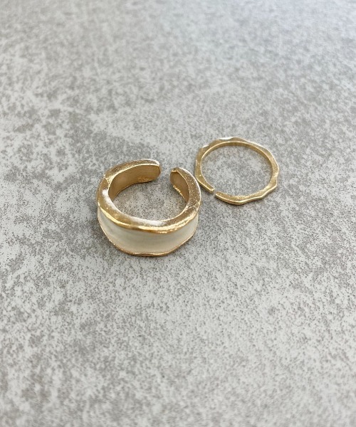 PairPair（ペアペア）の「ホワイトメタルリングset（Tシャツ/カットソー）」 - WEAR