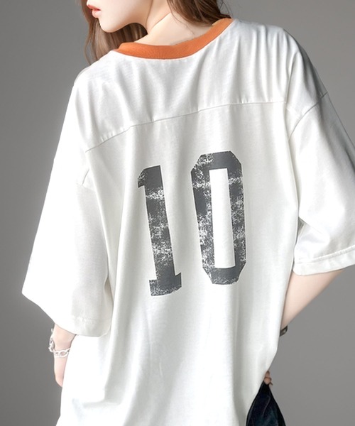 Java（ジャバ）の「《JaVa ジャバコラボ》大人のアメカジスタイル。ナンバーリングリンガーフットボールT（Tシャツ/カットソー）」 - WEAR