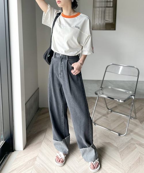 Java（ジャバ）の「《JaVa ジャバコラボ》大人のアメカジスタイル。ナンバーリングリンガーフットボールT（Tシャツ/カットソー）」 - WEAR