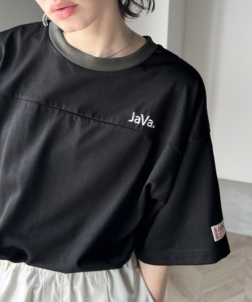 Java（ジャバ）の「《JaVa ジャバコラボ》大人のアメカジスタイル。ナンバーリングリンガーフットボールT（Tシャツ/カットソー）」 - WEAR
