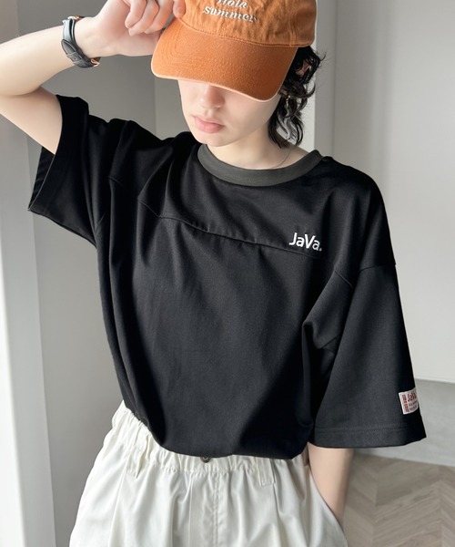 Java（ジャバ）の「《JaVa ジャバコラボ》大人のアメカジスタイル。ナンバーリングリンガーフットボールT（Tシャツ/カットソー）」 - WEAR