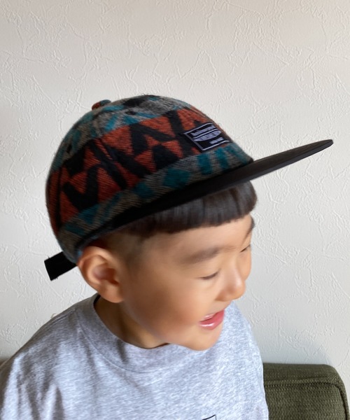 GRIN BUDDY（グリンバディ）の「【GRIN BUDDY / グリンバディ】【キッズ】幾何学柄キャップ/Kids Rug Combi ...