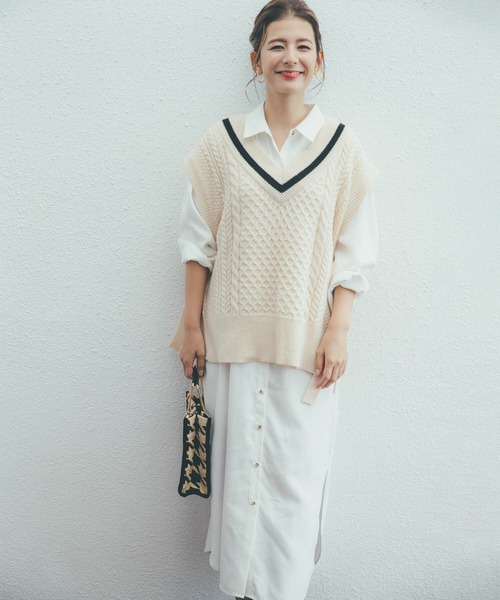 【セール/ブランド古着】【LOVE AND PEACE】ニットベスト（ベスト）｜haco!（ハコ）のファッション通販 - ZOZOUSED