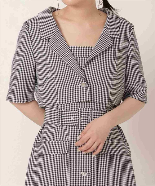REDYAZEL（レディアゼル）の「3WAYギンガムジャケット×ワンピース（セットアップ）」 - WEAR