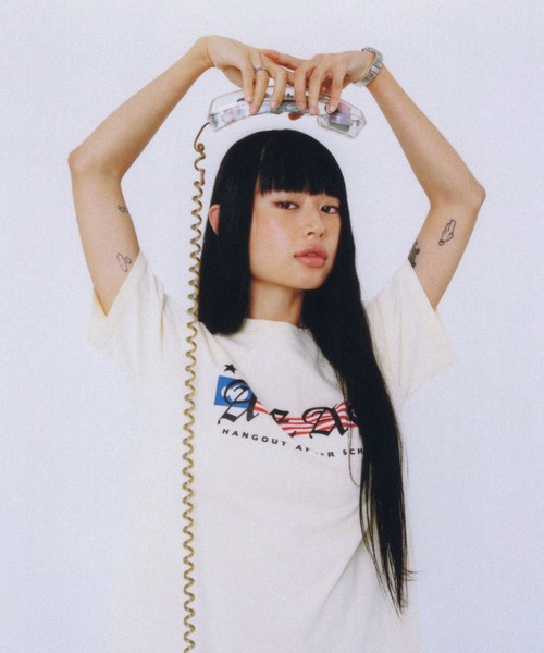 aeae（エーイーエーイー）の「AEAE AMERICA T-SHIRTS（Tシャツ/カットソー）」 - WEAR