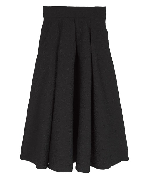UR'S（ユアーズ）の「ふくれジャガードウエストタックフレアスカート（スカート）」 - WEAR