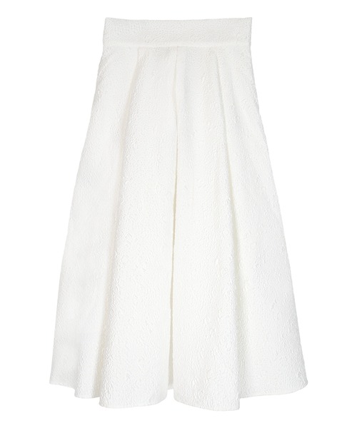 UR'S（ユアーズ）の「ふくれジャガードウエストタックフレアスカート（スカート）」 - WEAR