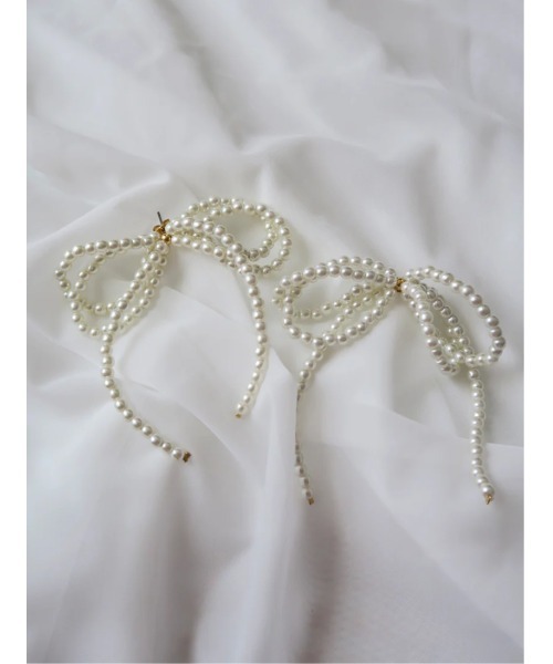 swane（スワネ）の「ribbon pierce（ピアス（両耳用））」 - WEAR