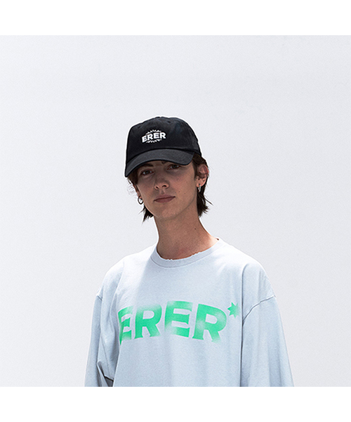 ERER 刺繍キャップ ブラック（キャップ）｜ERER（エルエル）のファッション通販 - ZOZOTOWN