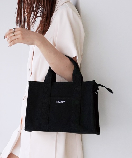 MURUA（ムルーア）の「MURUA(ムルーア)2WAYキャンバストートバッグ ショルダーバッグ MR-B1241（トートバッグ）」 - WEAR