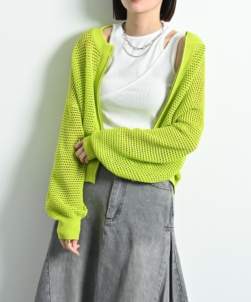 INTERPLANET（インタープラネット）の「メッシュニットZIPブルゾン（ブルゾン）」 - WEAR