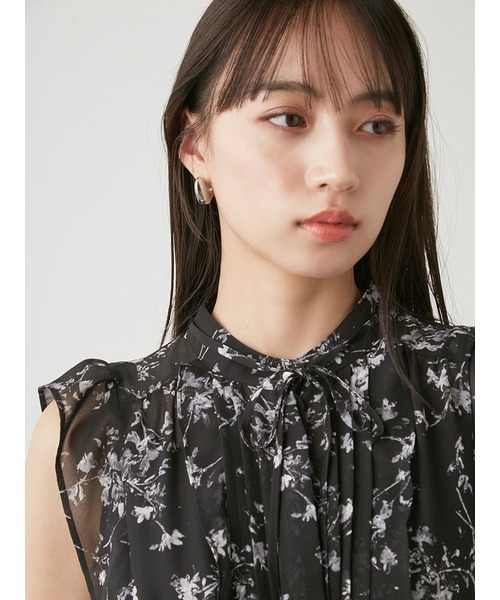 SNIDEL（スナイデル）の「【WEB限定サイズあり】Sustainableフリルプリントワンピース（ワンピース）」 - WEAR