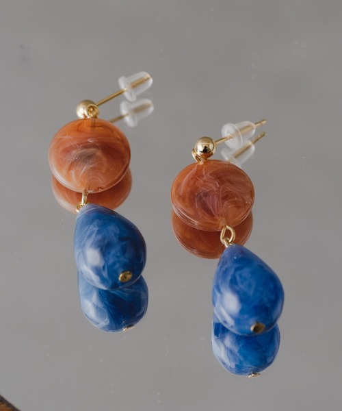 BIRTHDAY BAR（バースデイバー）の「Marble Drop Pierce（ピアス（両耳用））」 - WEAR