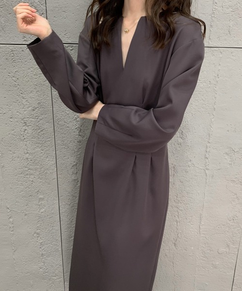 【セール】ウエストタックキーネックワンピース（ワンピース）｜BANNER SELECT（バナーセレクト）のファッション通販 - ZOZOTOWN