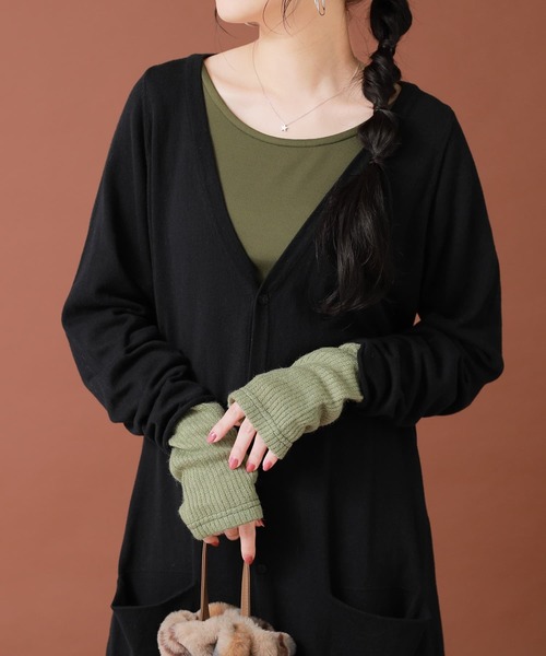 n'OrLABEL（ノアールレーベル）の「『裏起毛リブ袖切替インナーカットソー』（Tシャツ/カットソー）」 - WEAR