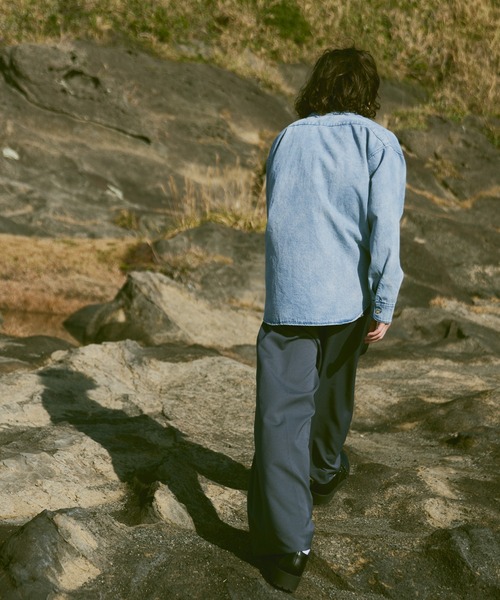 CASPER JOHN（キャスパージョン）の「Denim band collar shirts/デニムバンドカラーシャツ（シャツ/ブラウス ...