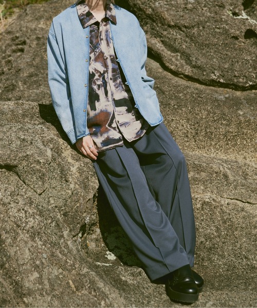 CASPER JOHN（キャスパージョン）の「Denim band collar shirts/デニムバンドカラーシャツ（シャツ/ブラウス ...