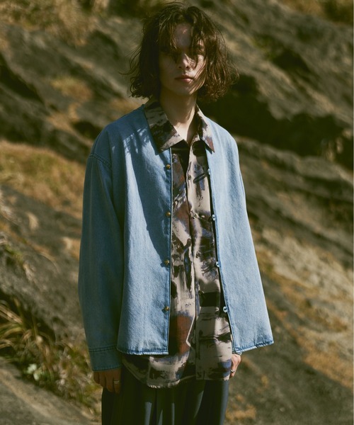 CASPER JOHN（キャスパージョン）の「Denim band collar shirts/デニムバンドカラーシャツ（シャツ/ブラウス ...