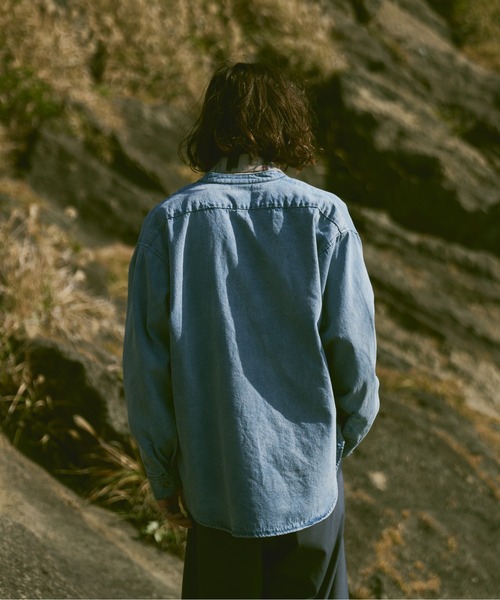 CASPER JOHN（キャスパージョン）の「Denim band collar shirts/デニムバンドカラーシャツ（シャツ/ブラウス ...