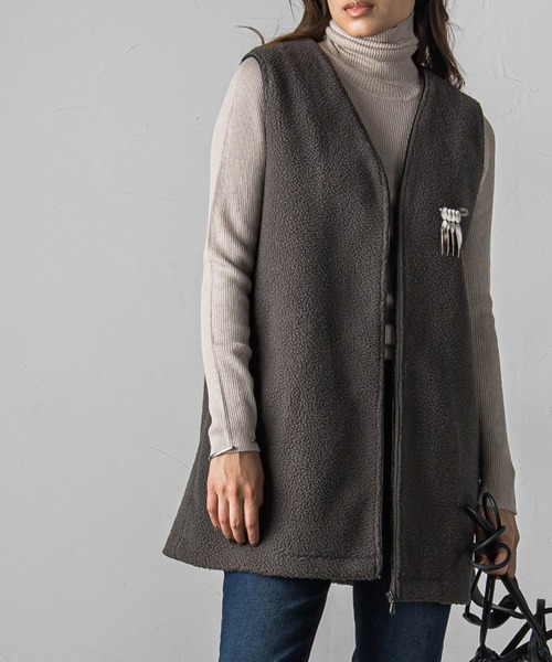 MAYSON GREY（メイソングレイ）の「配色パイピングボアベスト（その他アウター）」 - WEAR