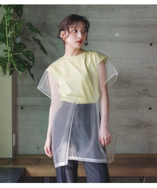 LEANN MOMENT（リーンモーメント）の「Mesh Layerd TEE（Tシャツ/カットソー）」 - WEAR