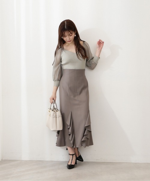 PROPORTION BODY DRESSING（プロポーションボディドレッシング）の「ハートカットボリュームスリ－ブニット ...