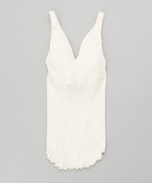 HAKUJI（ハクジ）の「HAKUJI Random rib bra V-TT（タンクトップ）」 - WEAR