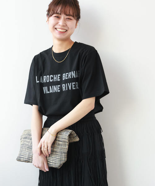 JOURNAL STANDARD relume（ジャーナルスタンダード レリューム）の「クリアコットンロゴプリントTEE（Tシャツ/カットソー ...