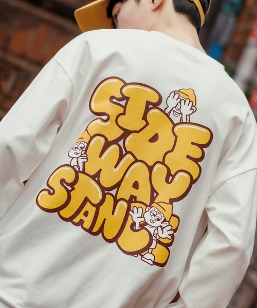 SIDEWAY STANCE（サイドウェイスタンス）の「【SIDEWAY STANCE】オリジナル グラフィック プリント ロンT（Tシャツ/カットソー）」 - WEAR