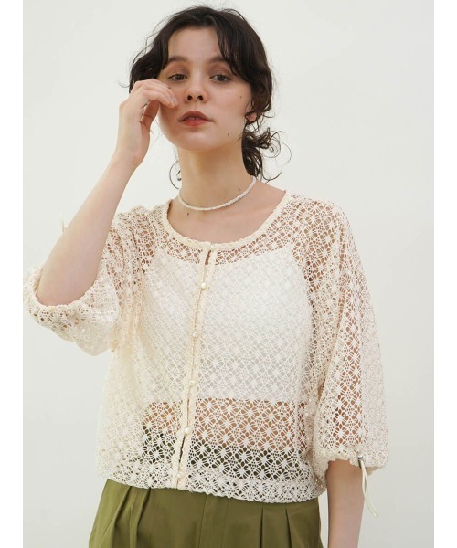 【セール】Drost openwork knit cardigan（カーディガン/ボレロ）｜FIKA.（フィーカ）のファッション通販 - ZOZOTOWN