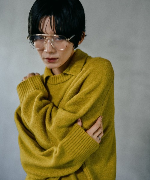 LEPSIM（レプシィム）の「5ゲージ襟レイヤープルオーバー 595637（ニット/セーター）」 - WEAR