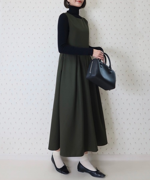 INTERPLAY（インタープレイ）の「【INTERPLAY x MAYUKO】2 Way ノースリーブタックフレア ワンピース（ジャンパースカート）」 - WEAR