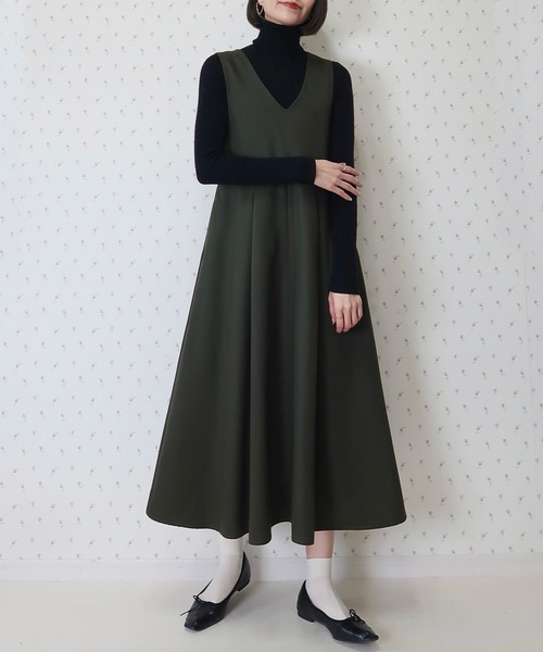 INTERPLAY（インタープレイ）の「【INTERPLAY x MAYUKO】2 Way ノースリーブタックフレア ワンピース（ジャンパースカート）」 - WEAR