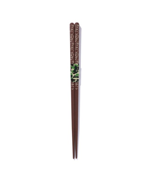 A BATHING APE（アベイシングエイプ）の「ABC LINE CAMO WOOD CHOPSTICKS（カトラリー）」 - WEAR