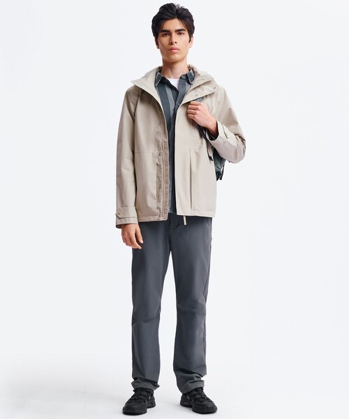 セール】撥水 スリムフィットテーパードナイロンパンツ（その他パンツ